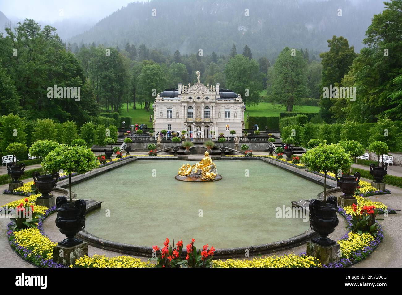 Linderhof Palace, Schloss Linderhof, Bavaria, Germany, Europe Stock ...