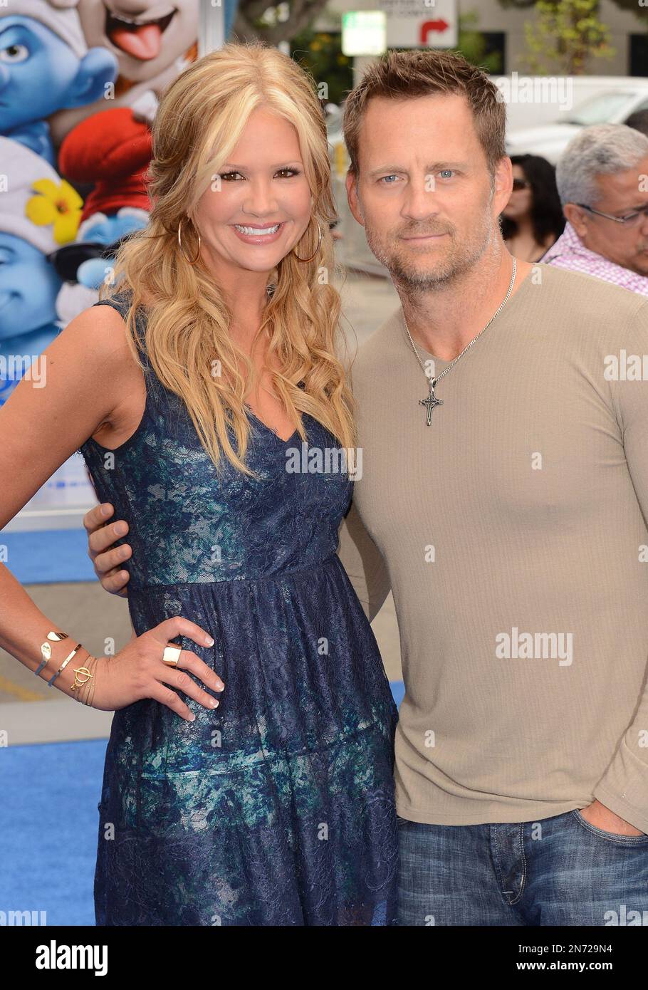 Nancy O'Dell, left, and Keith Zubulevich arrive at the world premiere ...