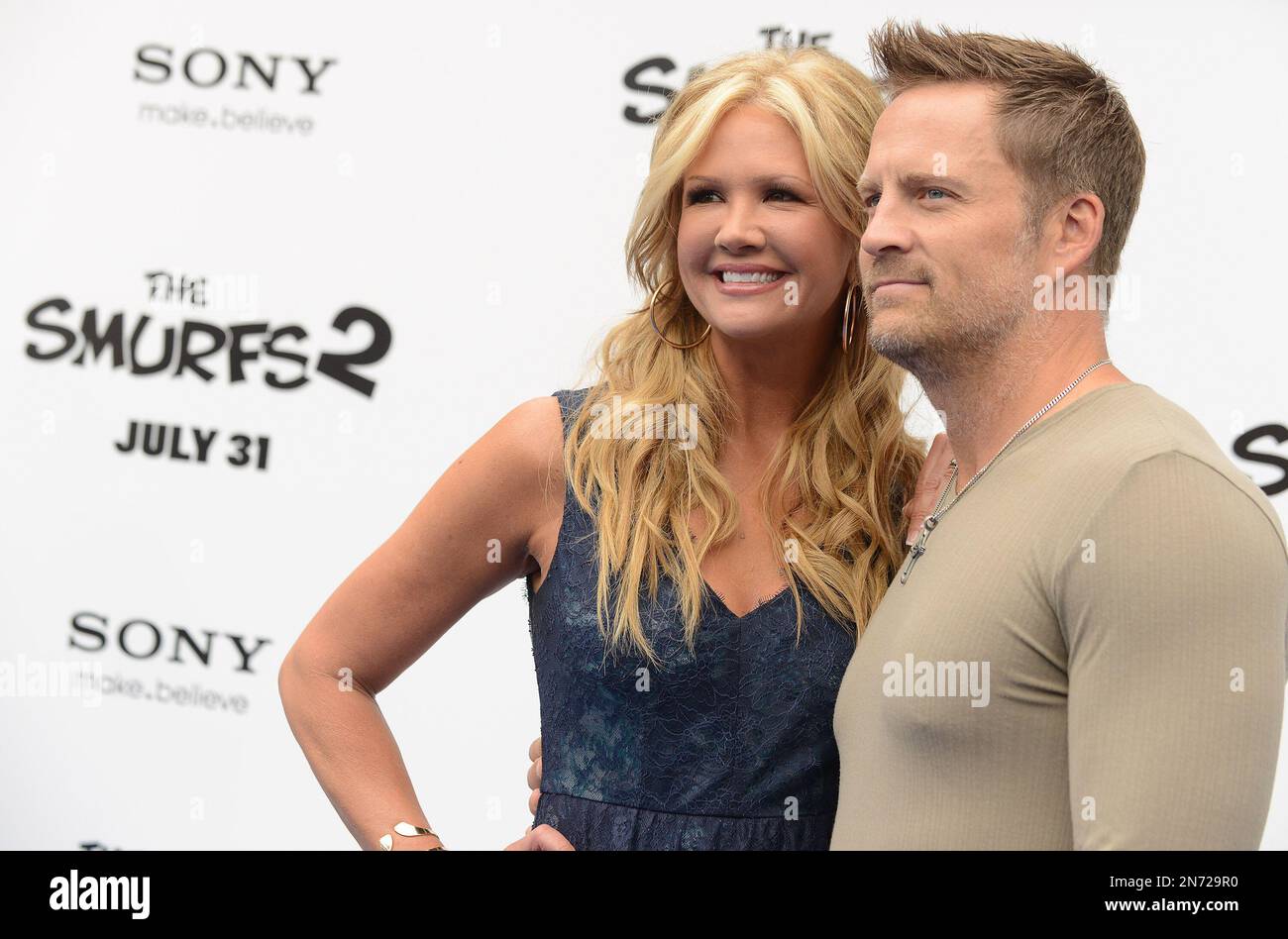 Nancy O'Dell, left, and Keith Zubulevich arrive at the world premiere ...