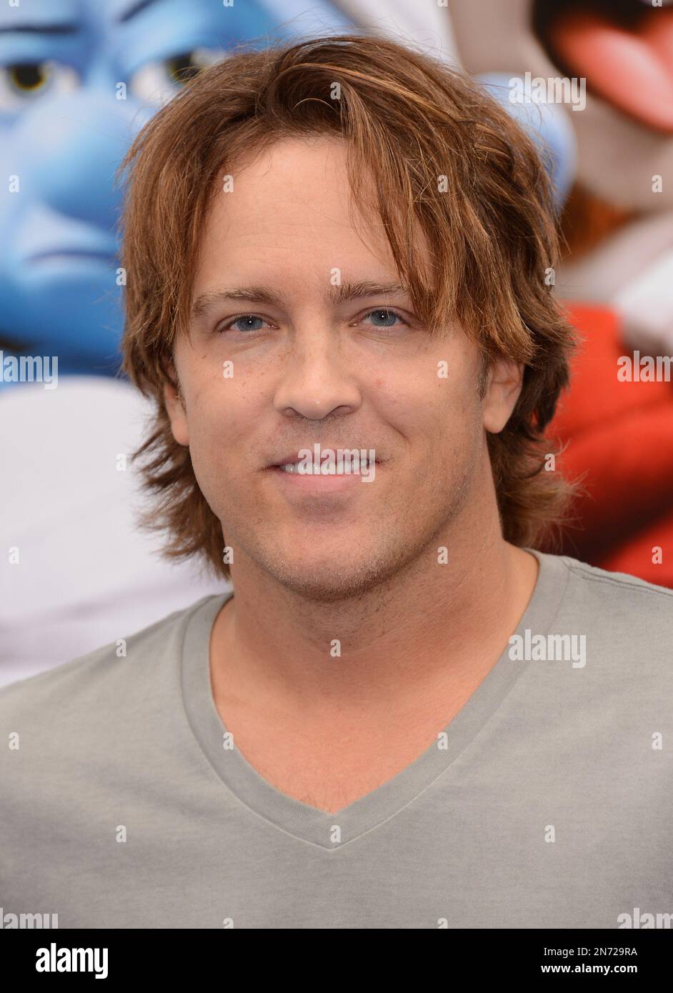 Larry Birkhead arrives at the world premiere of "The Smurfs 2" at the ...