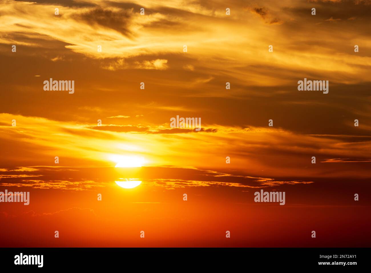 sunrise, sun and clouds in France Stock Photo - Alamy