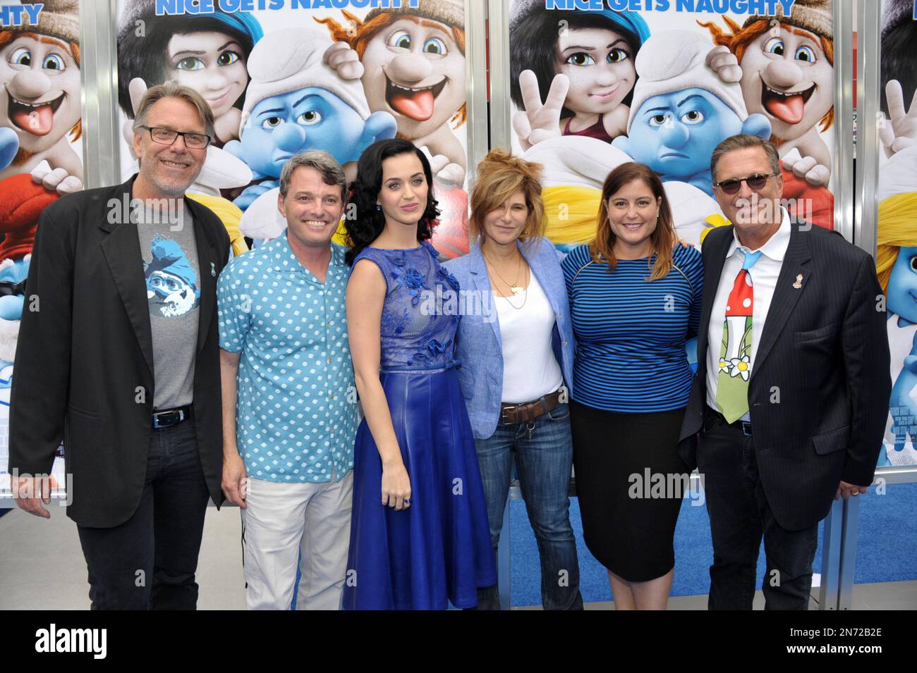 From left, director Raja Gosnell, Bob Osher, president of Sony Pictures ...