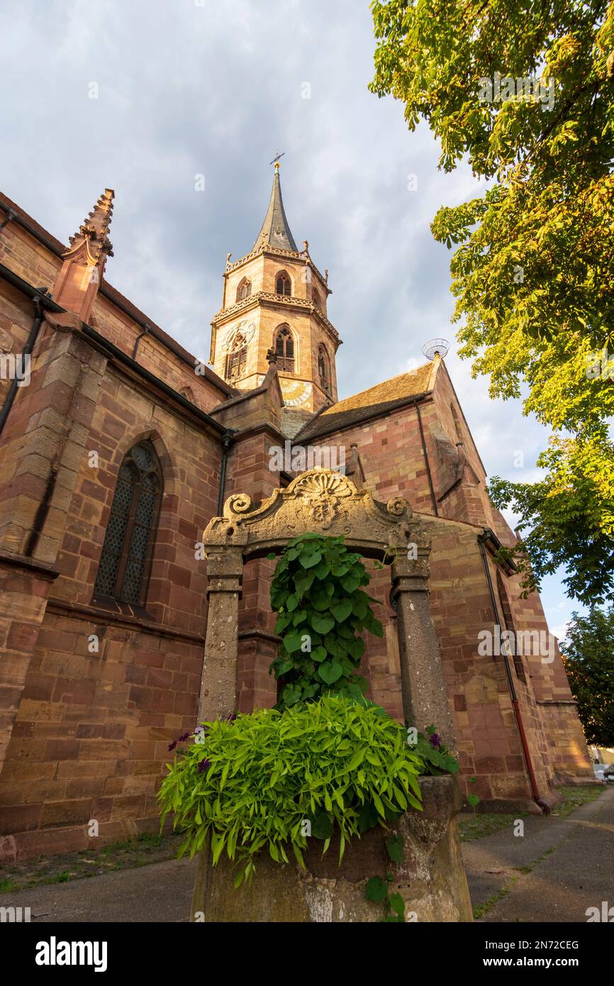 Church saint maurice in alsace elsass hi-res stock photography and ...