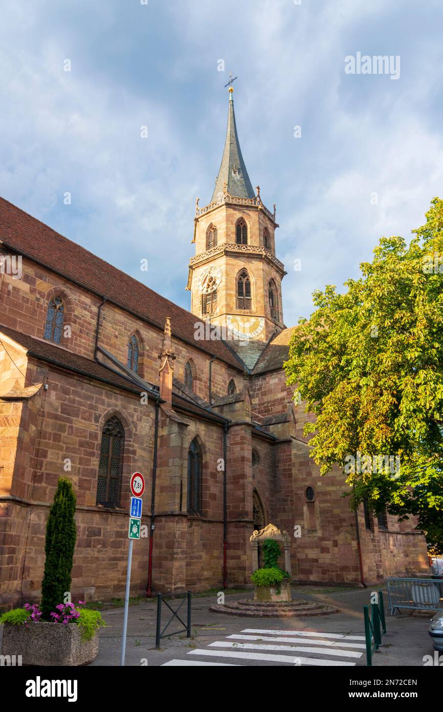 Soultz-Haut-Rhin (Sulz), church Saint-Maurice in Alsace (Elsass), Haut ...