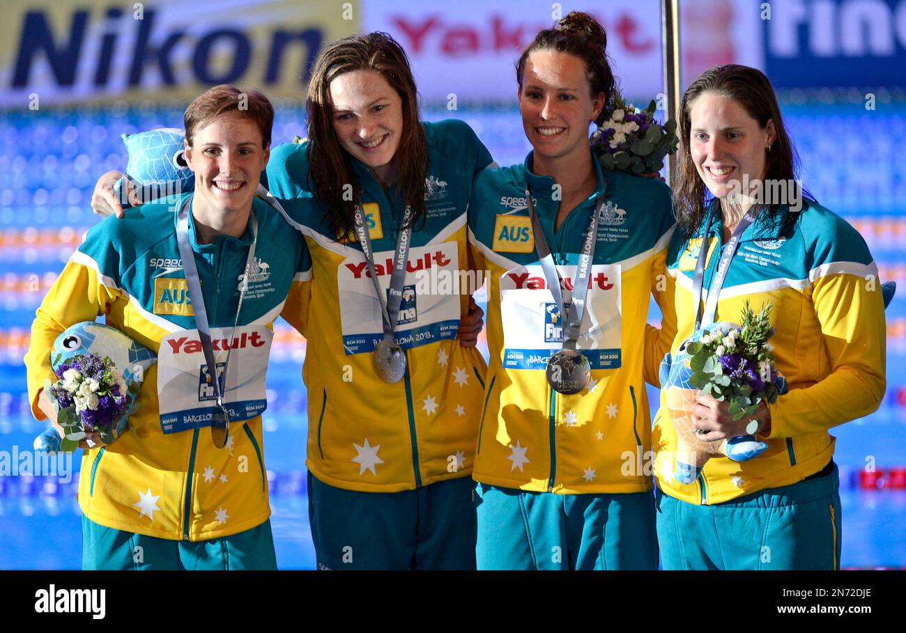 Australia's Bronte Campbell, Kate Campbell, Emma Mckeon, and Alicia ...