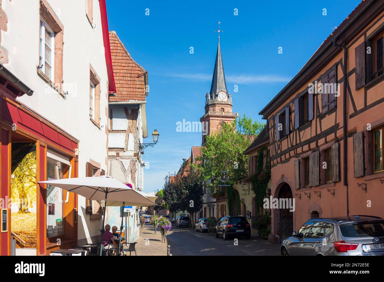 Bergheim, Church of the Assumption in Alsace (Elsass), Haut-Rhin ...