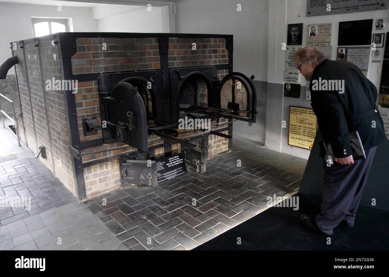 FILE - In this May 2, 2013 file picture a visitor looks at a crematory ...