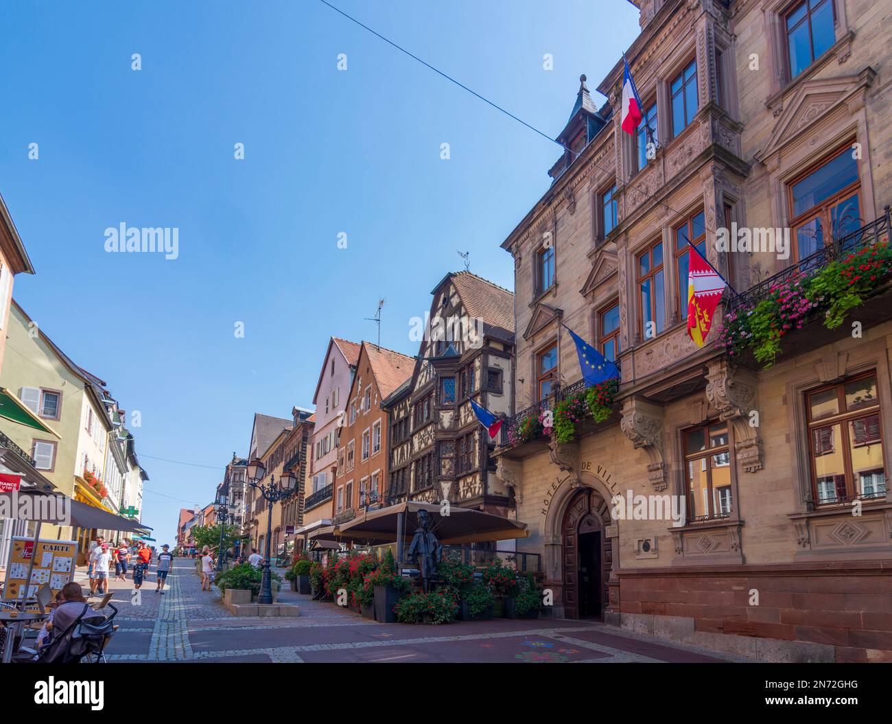 Half timberd house maison katz hi-res stock photography and images - Alamy