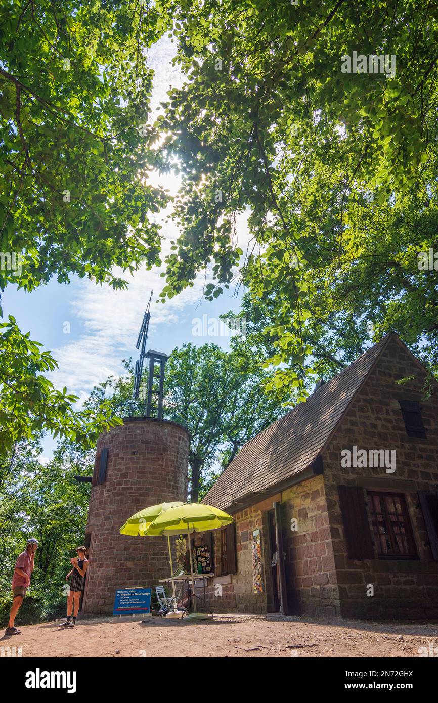 Saverne semaphore tower by claude chappe in alsace elsass hi-res stock ...