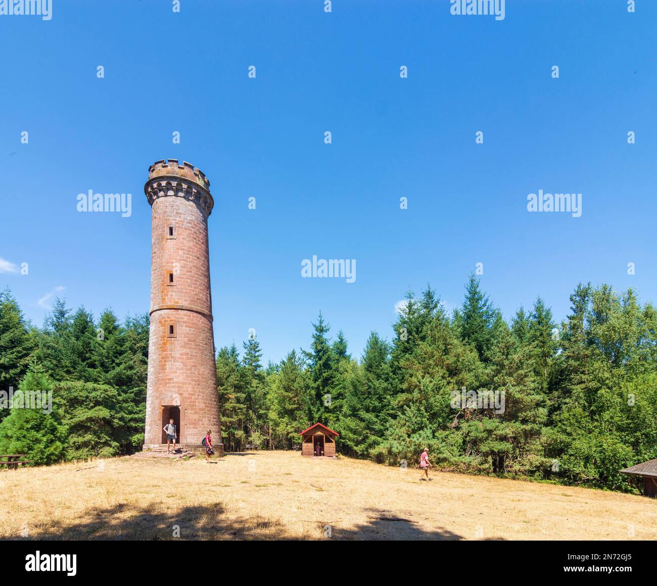 Observation tower tour du brotsch in alsace elsass hi-res stock ...