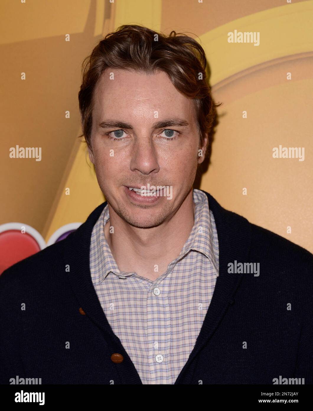 Actor Dax Shepard arrives at the NBC 2013 summer press tour at the ...
