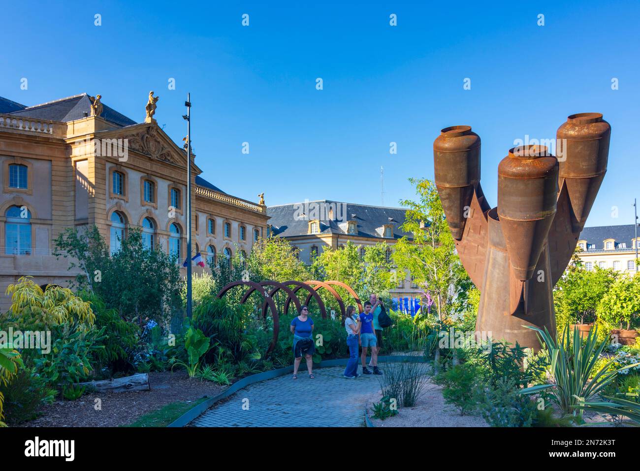 Metz, square Place de la Comedie, opera and theatre Opéra-Théâtre in ...