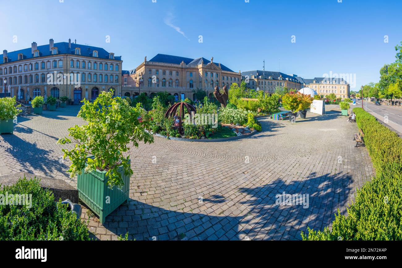 Metz, square Place de la Comedie, opera and theatre Opéra-Théâtre in ...