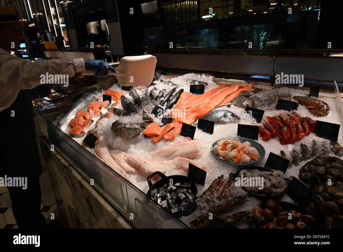 Harrods food halls serve culinary delights from all over the globe ...