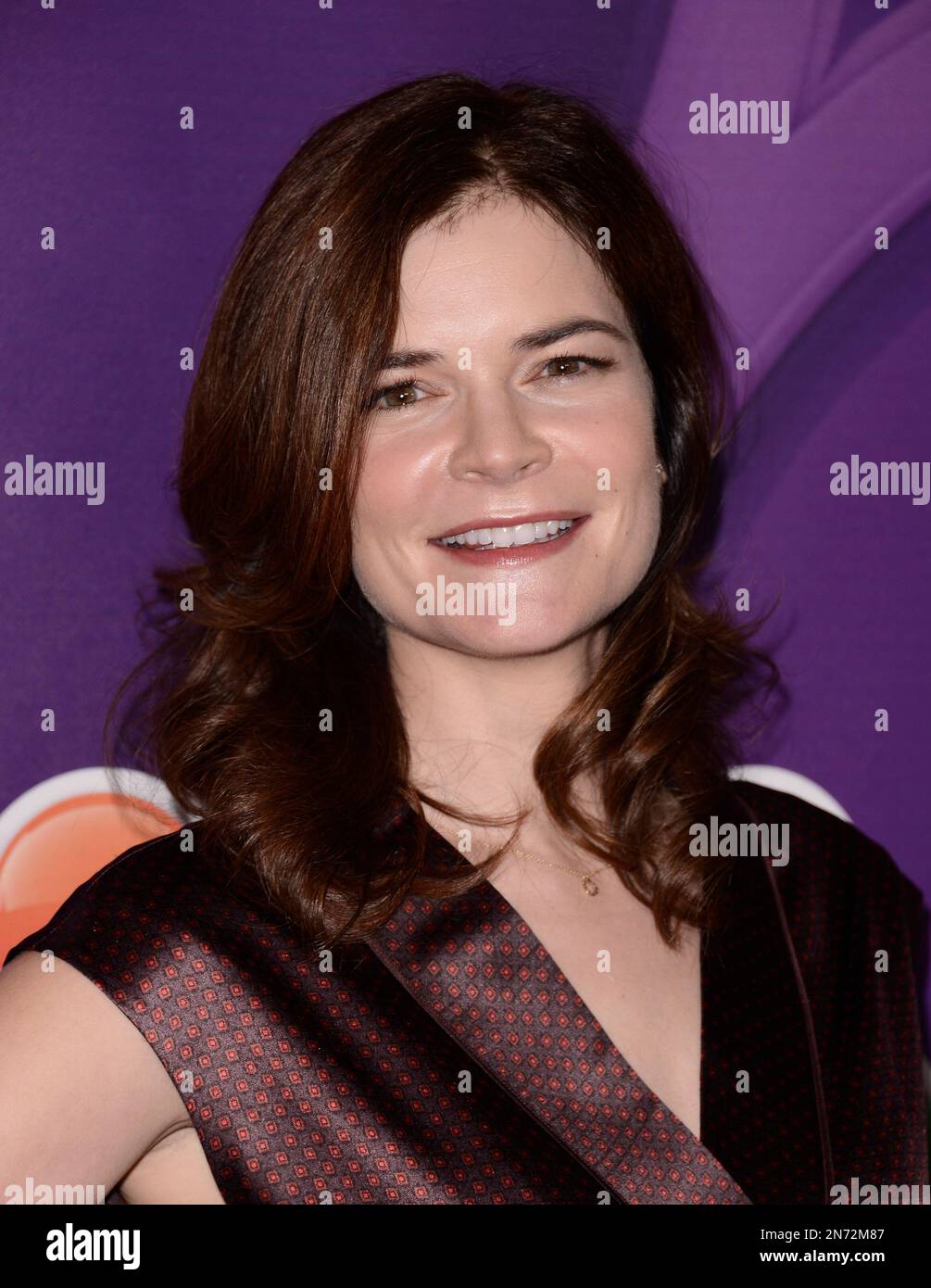 Actress Betsy Brandt arrives at the NBC 2013 summer press tour at the ...