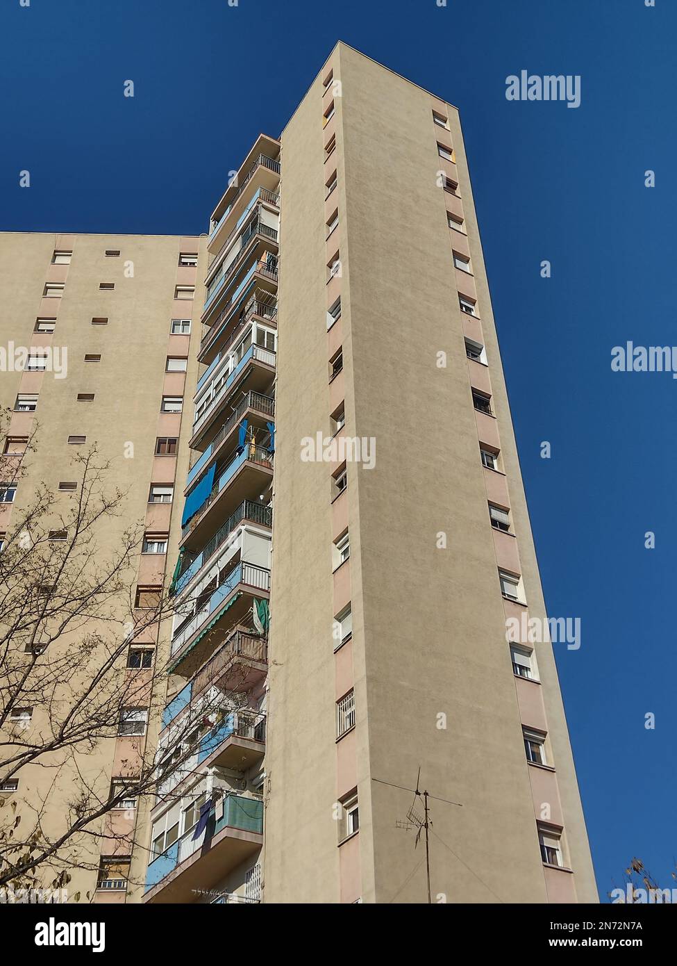 Barcelona city, Guineueta district, Nou Barris, Catalonia Stock Photo ...