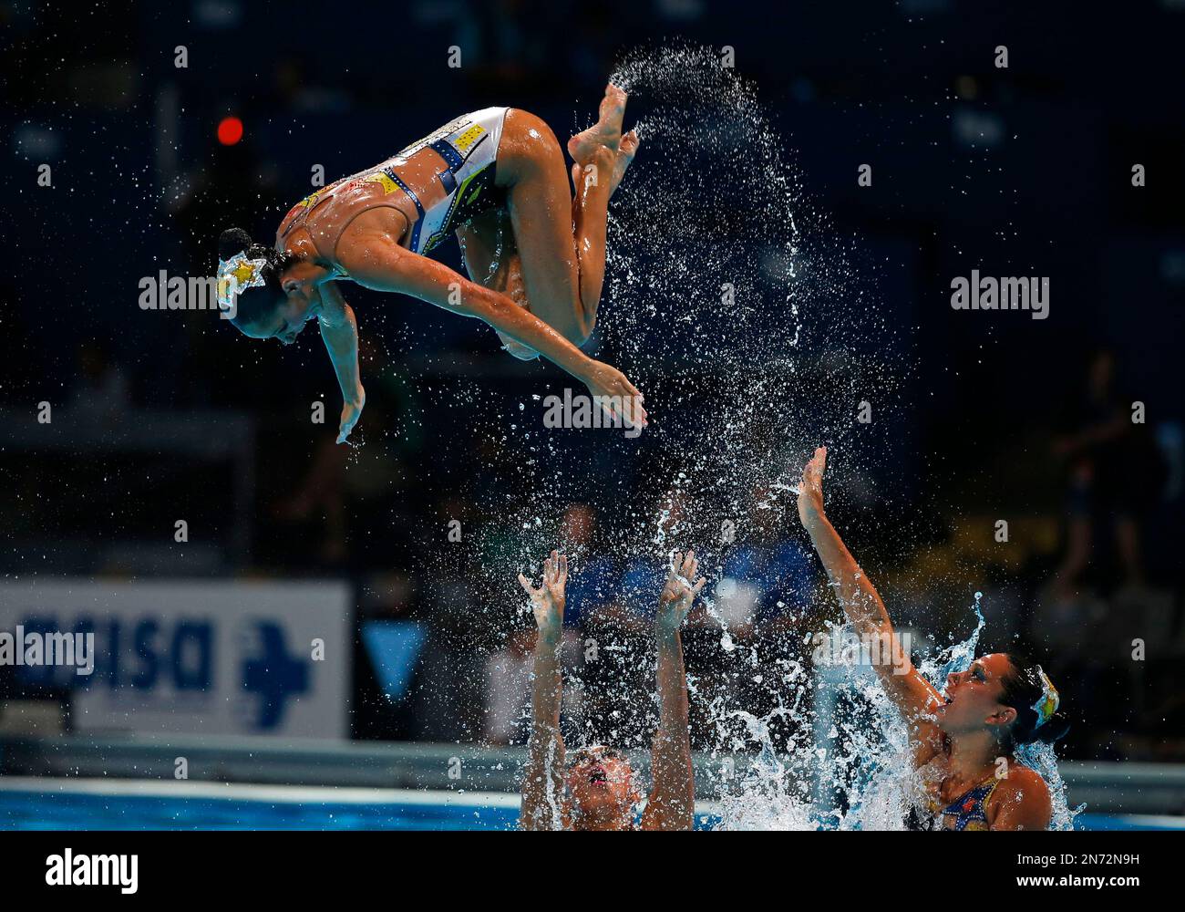 Mexico perform their routine during the synchronized swimming free ...