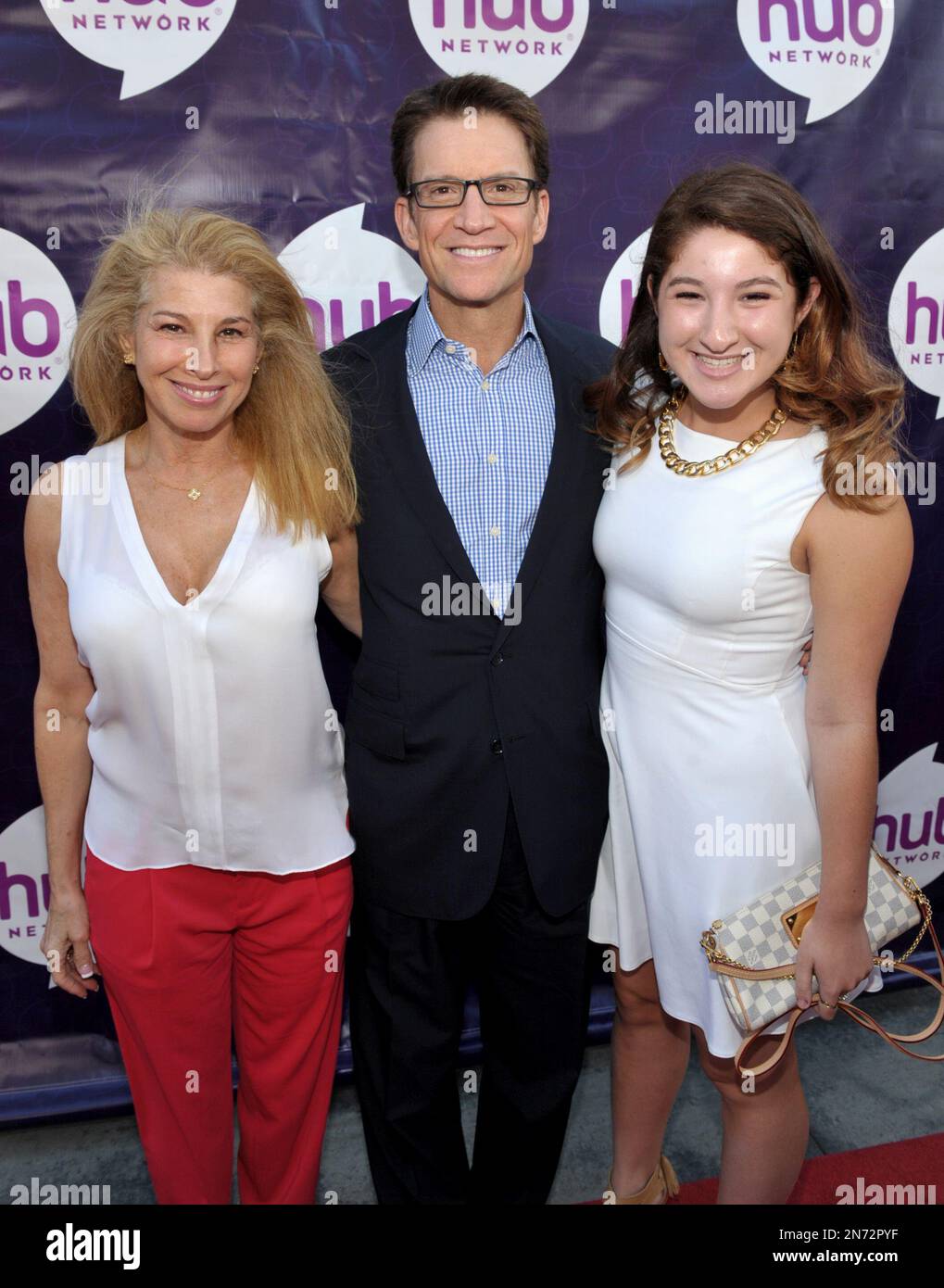 From left, Barbara Goldner, Brian Goldner, president and CEO of Hasbro ...