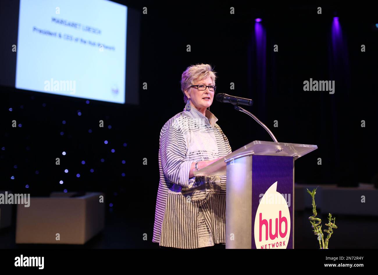 Margaret Loesch, CEO and President of the Hub Network, attends the Hub ...