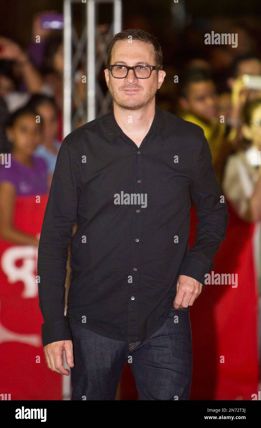 American film director Darren Aronofsky arrives at Teatro Juarez for a ...
