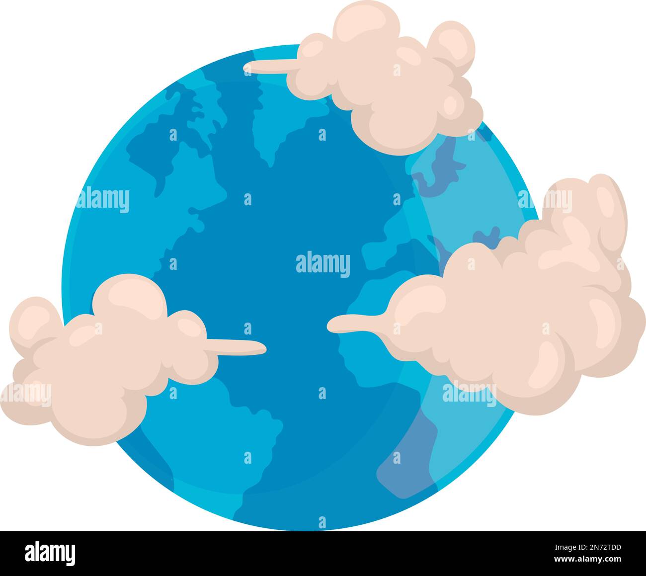 world map and clouds Stock Vector Image & Art - Alamy