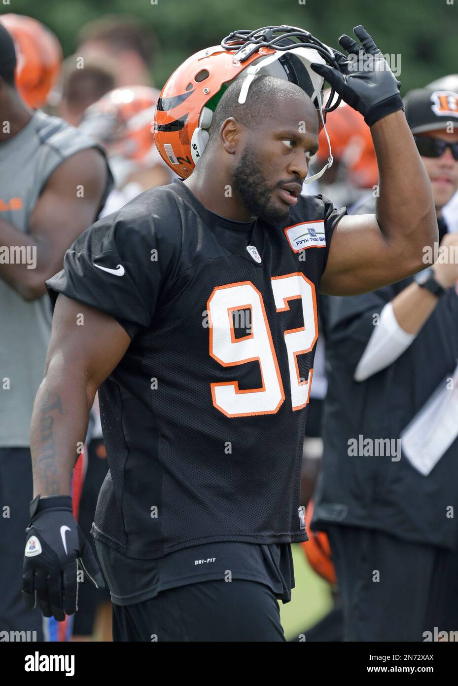 James Harrison Bengals Practice