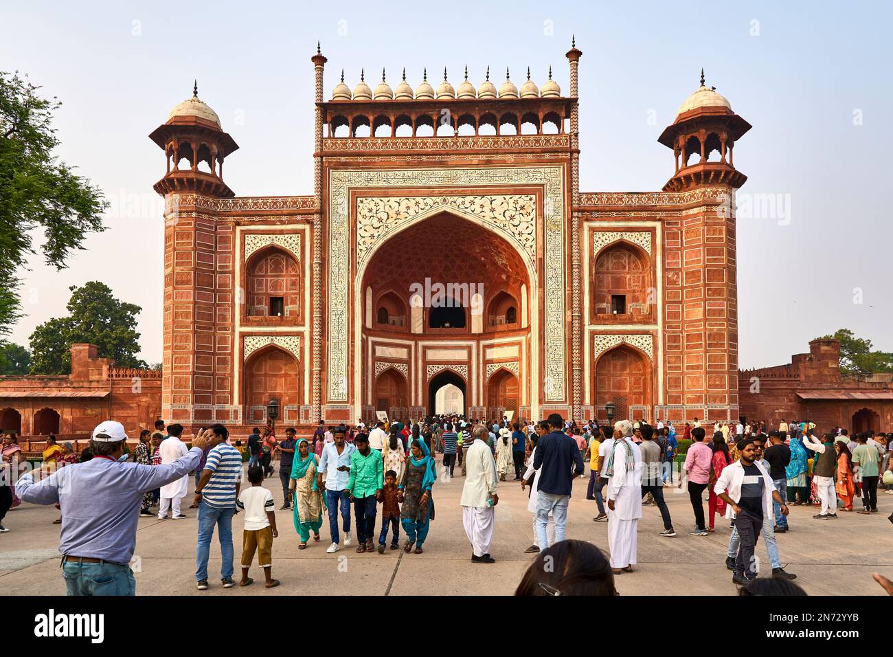 Great Gate Taj Mahal India Stock Photo - Alamy