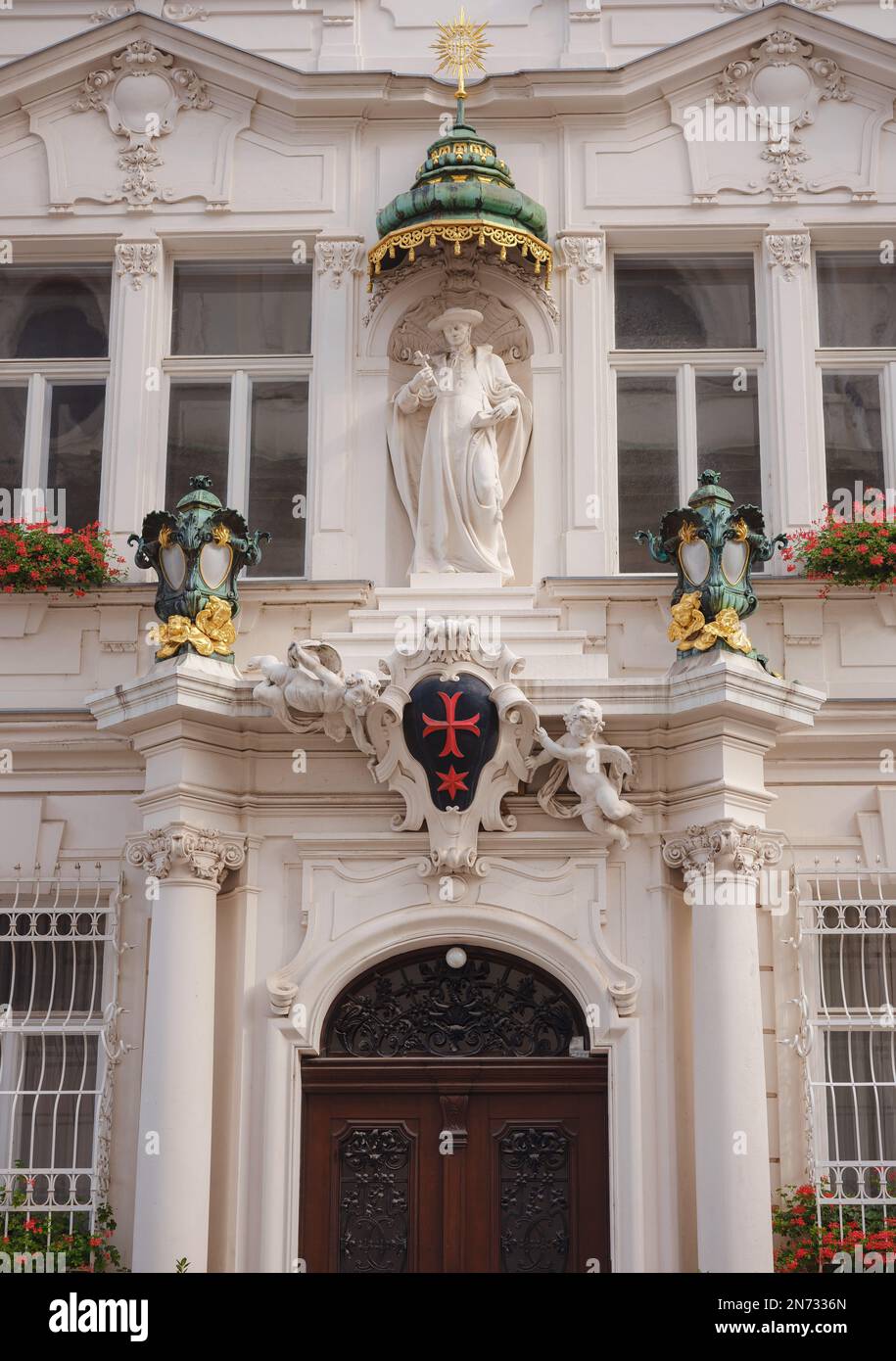 Catholic church located in the southern part of Karlsplatz, Vienna. One ...