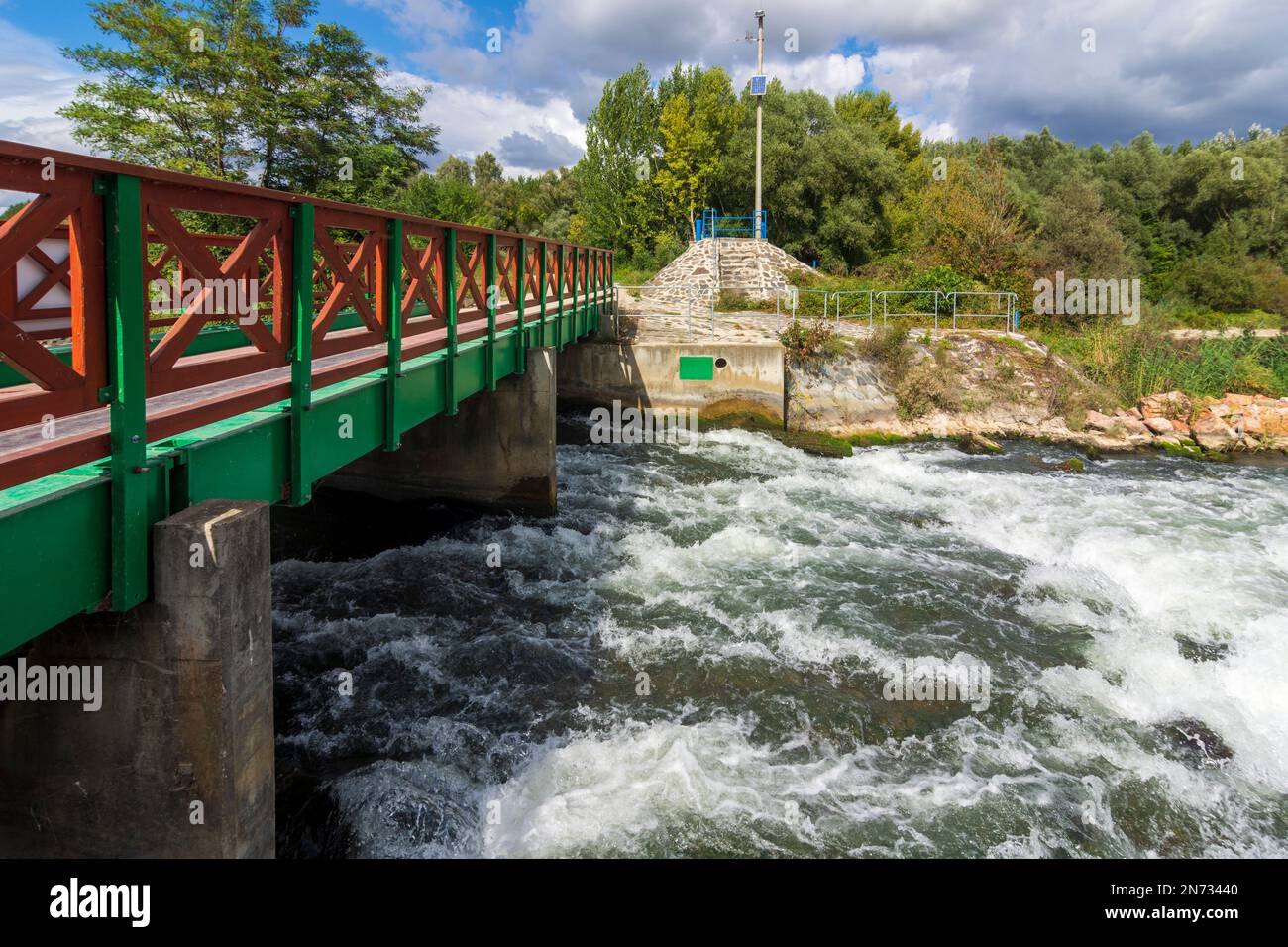Szigetköz (Little Rye Island, Kleine Schüttinsel), river bottom ramp in ...