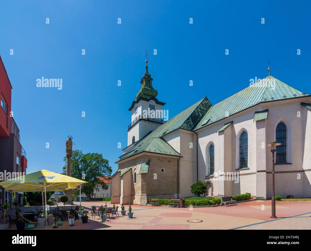 Prievidza (Priwitz), Catholic St. Bartholomew's Church in Slovakia ...