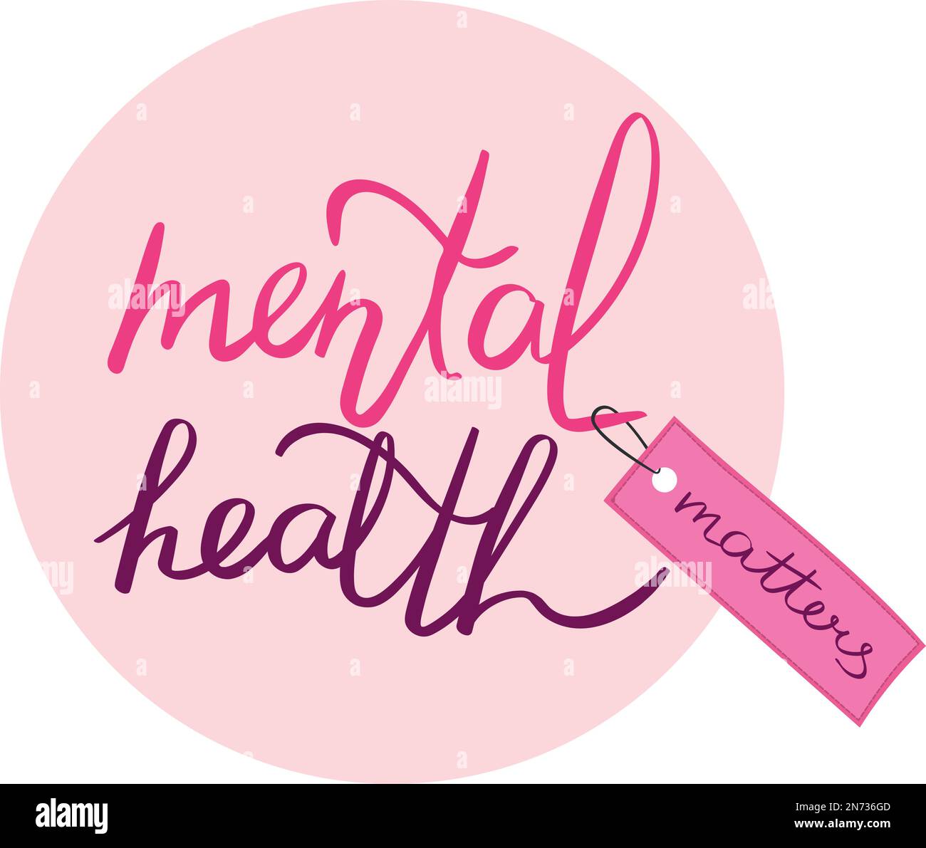 Mental health matters quote lettering. Selfcare. Handwriting ...