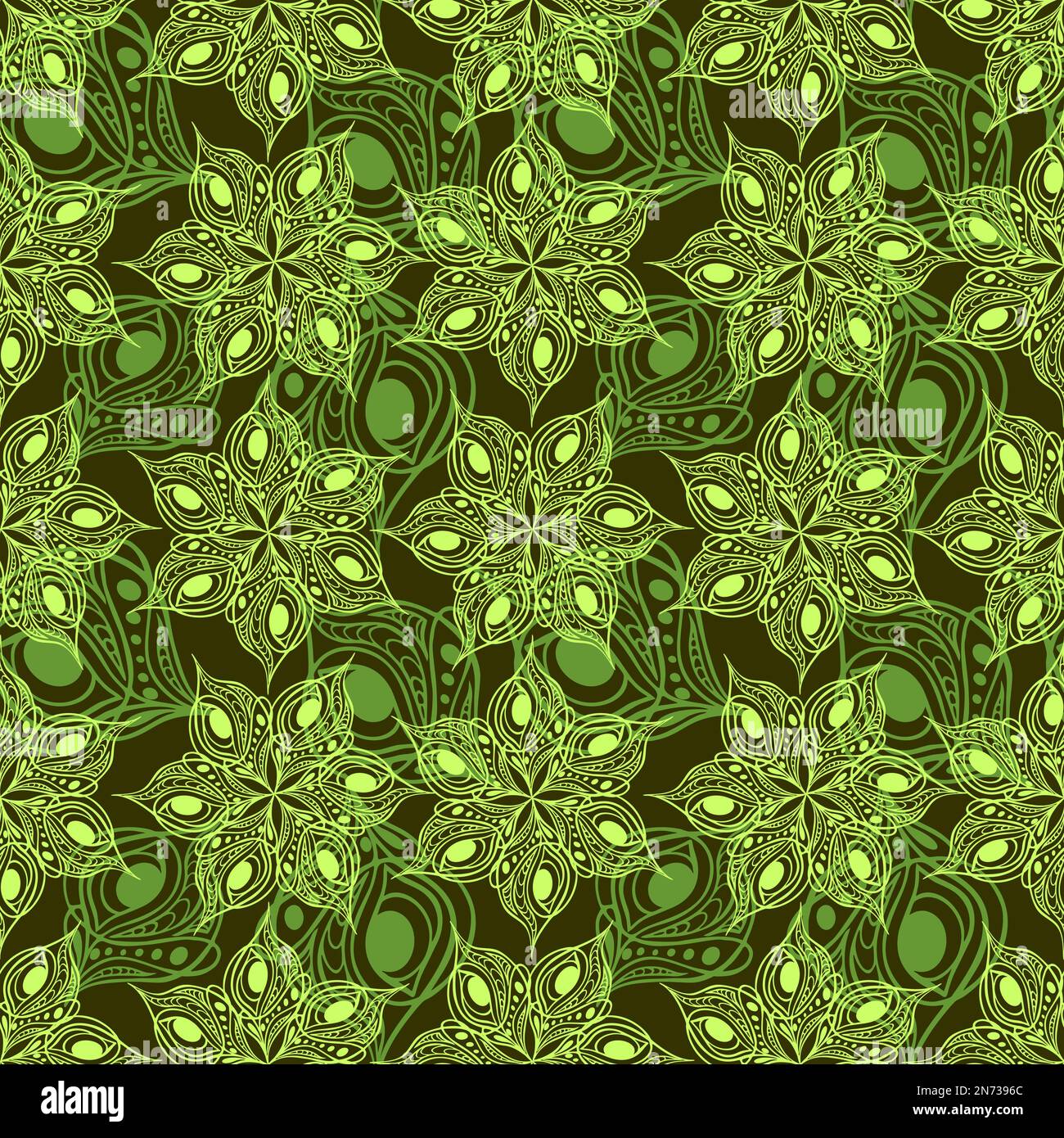 Olive Green Pattern Background
