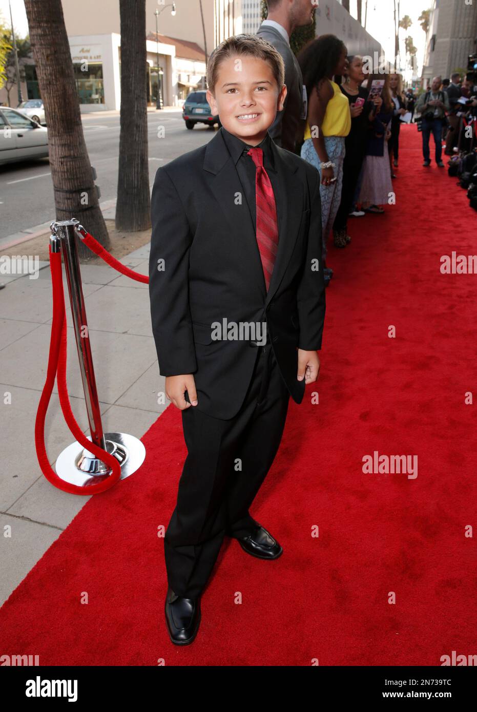 Max Rutherford arrives on the red carpet at Sony Pictures Classics LA ...