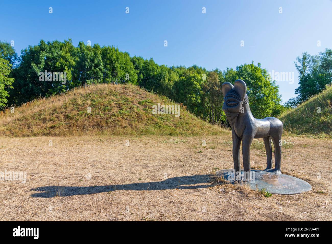The celtic horse from reinheim greatly enlarged model hi-res stock ...