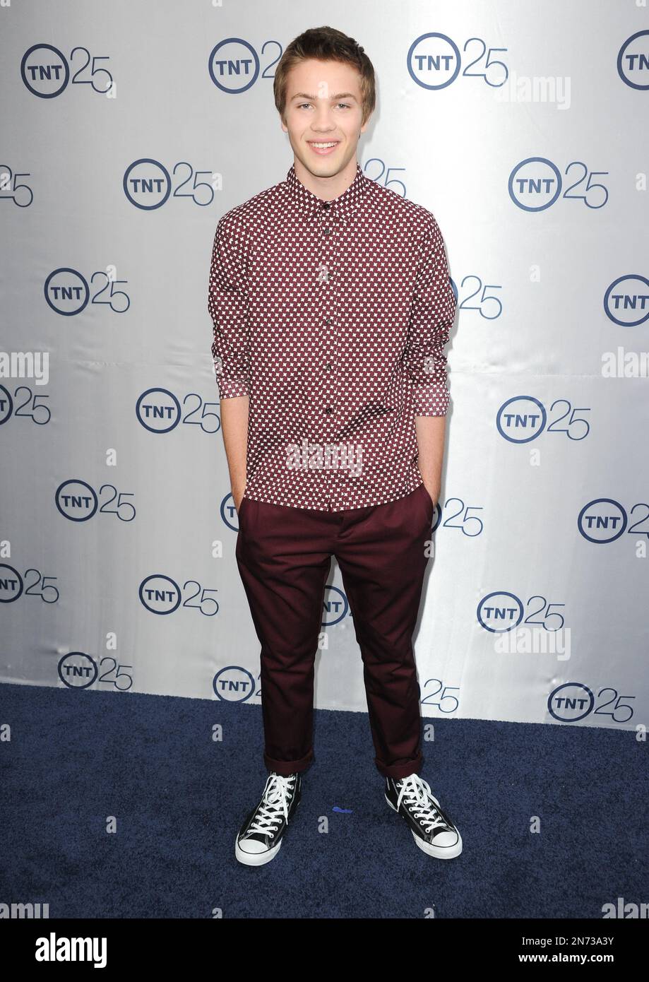 Connor Jessup arrives at the TNT 25th Anniversary Party at The Beverly ...
