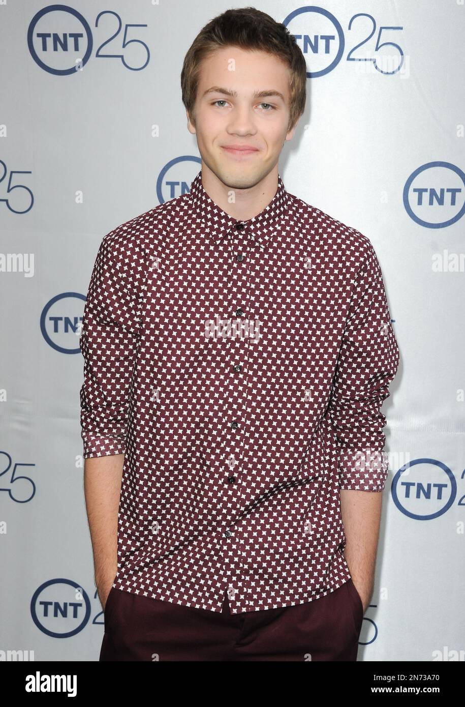 Connor Jessup arrives at the TNT 25th Anniversary Party at The Beverly ...
