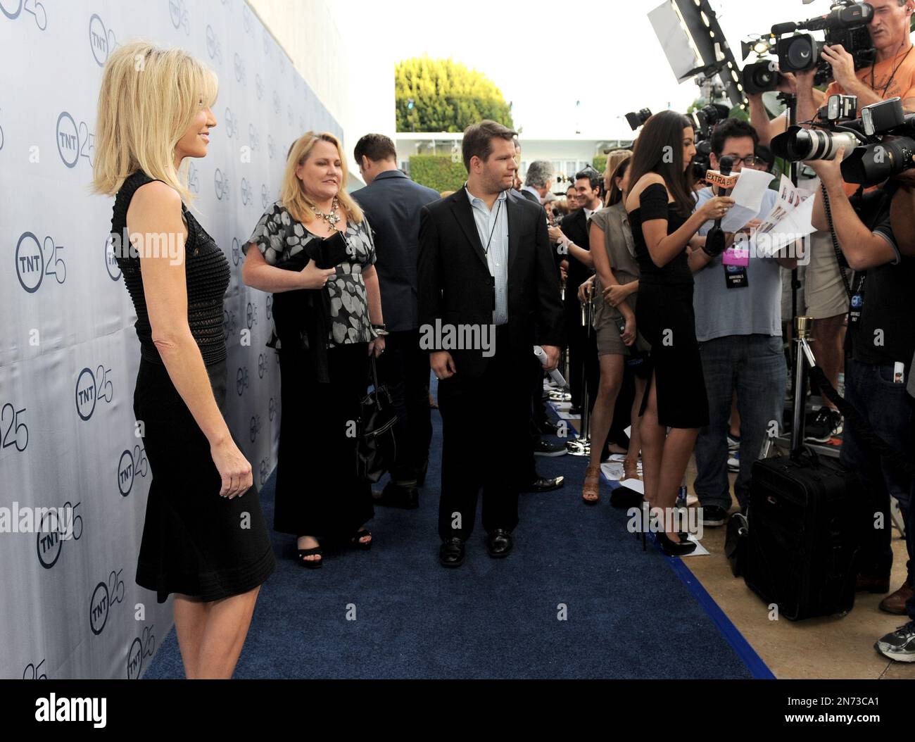 Heather Locklear arrives at the TNT 25th Anniversary Party on Wednesday ...