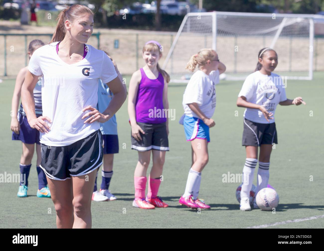 U.S. National Team and Seattle Reign FC goalkeeper Hope Solo ...