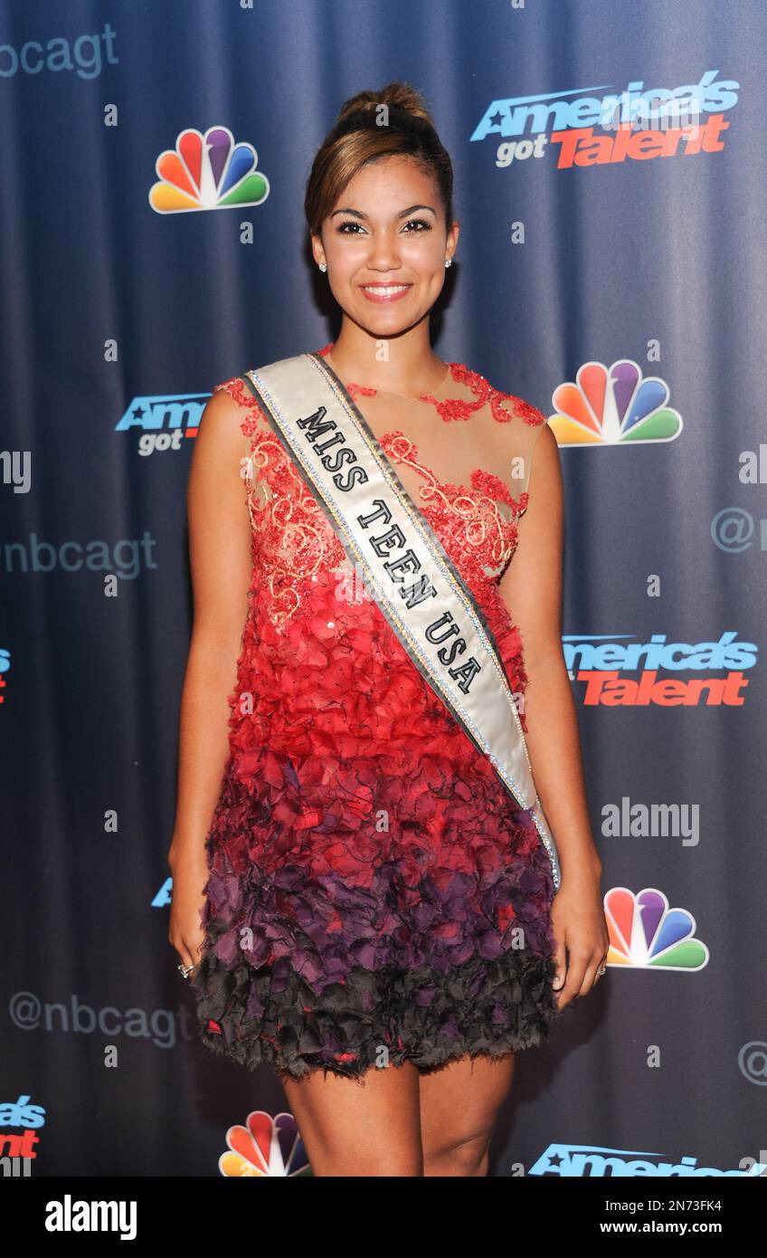 Miss Teen USA Logan West attends the "America's Got Talent" pre-show ...
