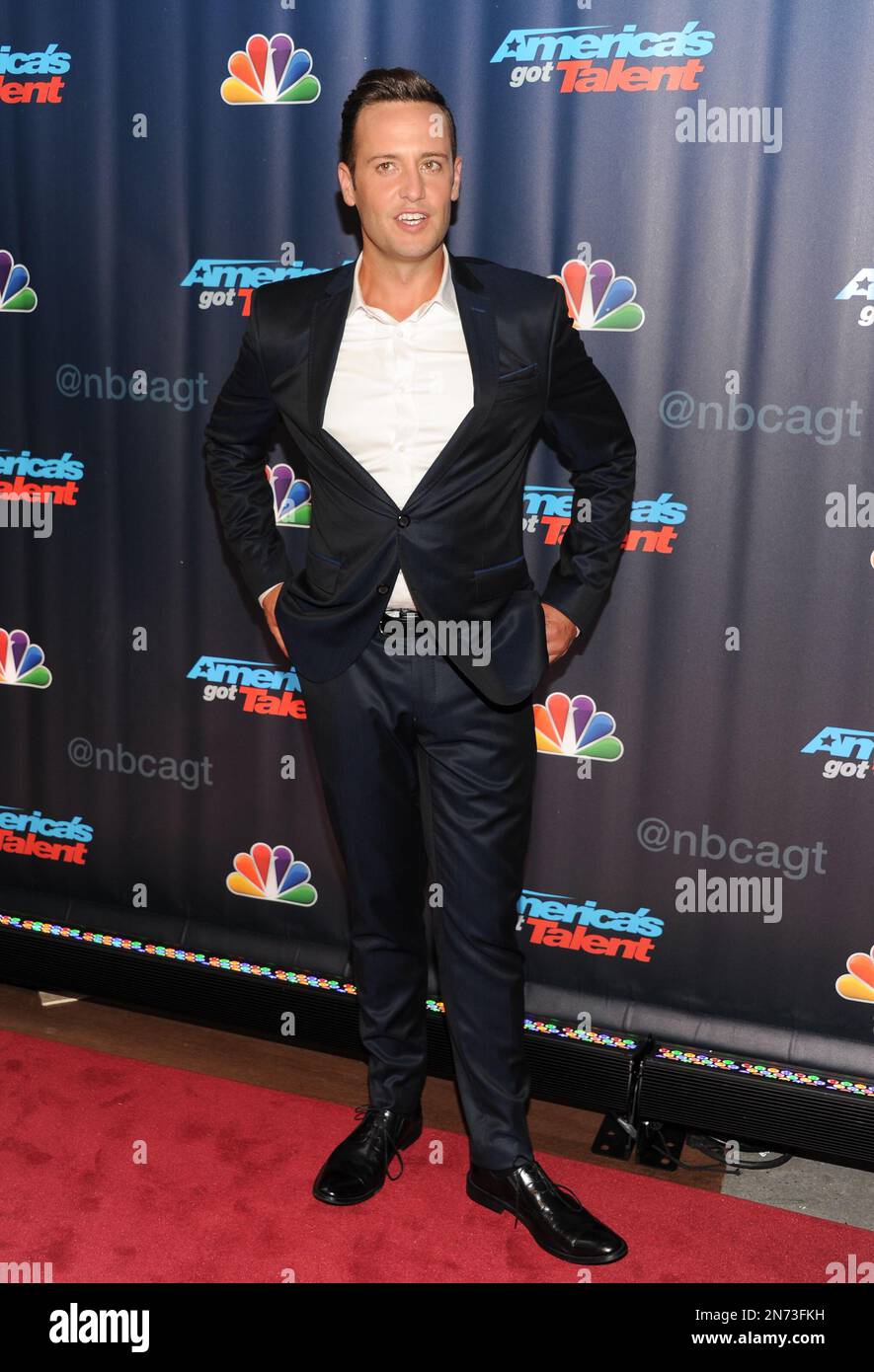 Talent finalist Branden James attends the "America's Got Talent" pre ...
