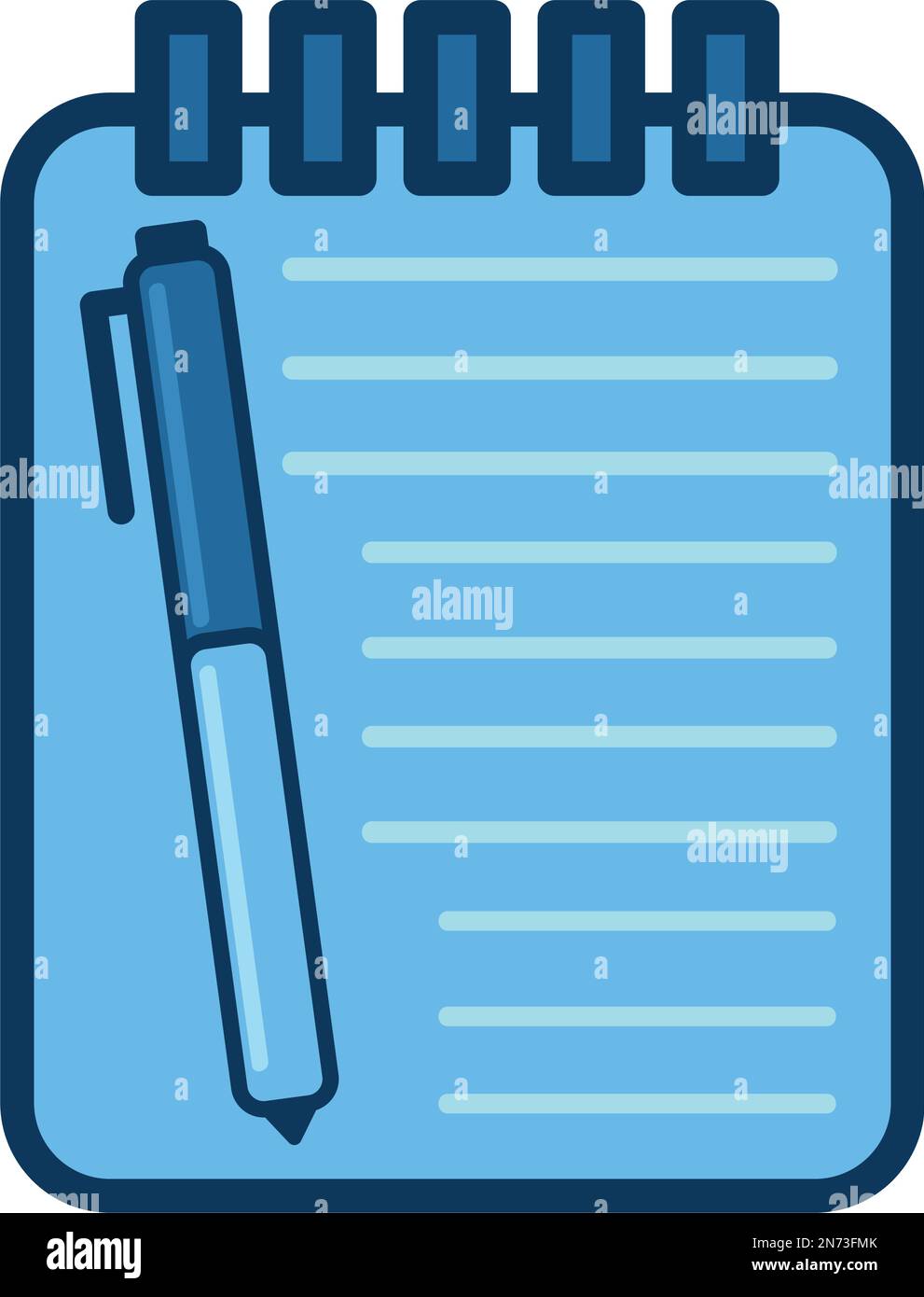 notepad pen business icon Stock Vector Image & Art - Alamy