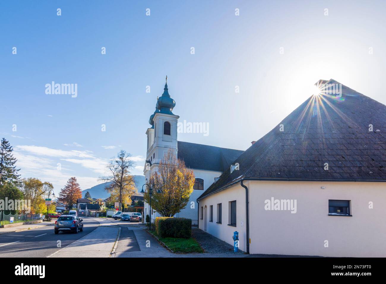 Pilgrimage church in dornau thenneberg in wienerwald hi-res stock ...
