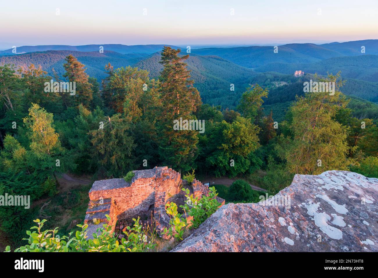 Chateau du hohenbourg hohenburg castle in alsace elsass hi-res stock ...