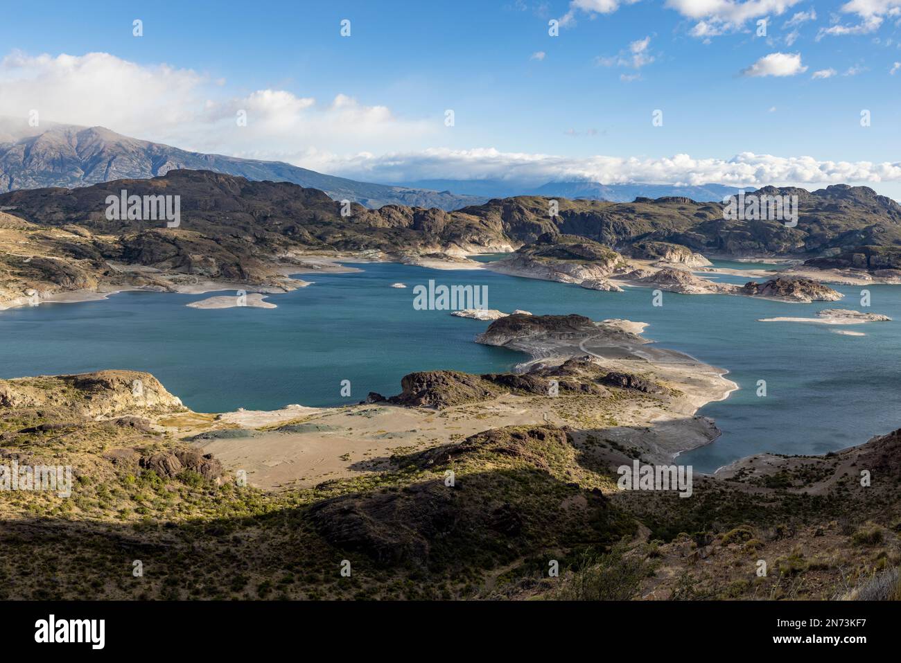 Beautiful Laguna Verde near Chile Chico in the morning, Traveling Chile ...