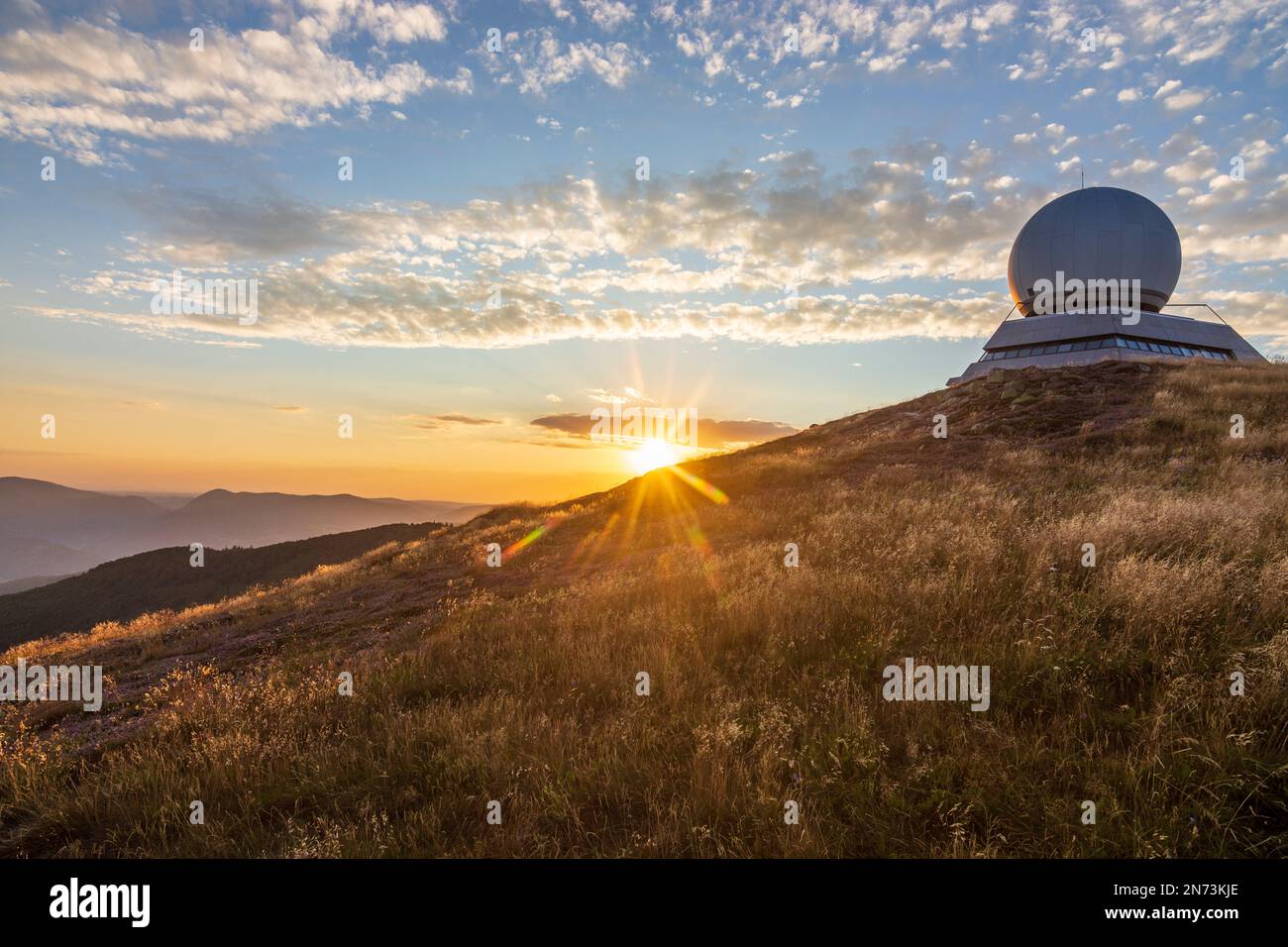 Air traffic control radar station in alsace elsass hi-res stock ...