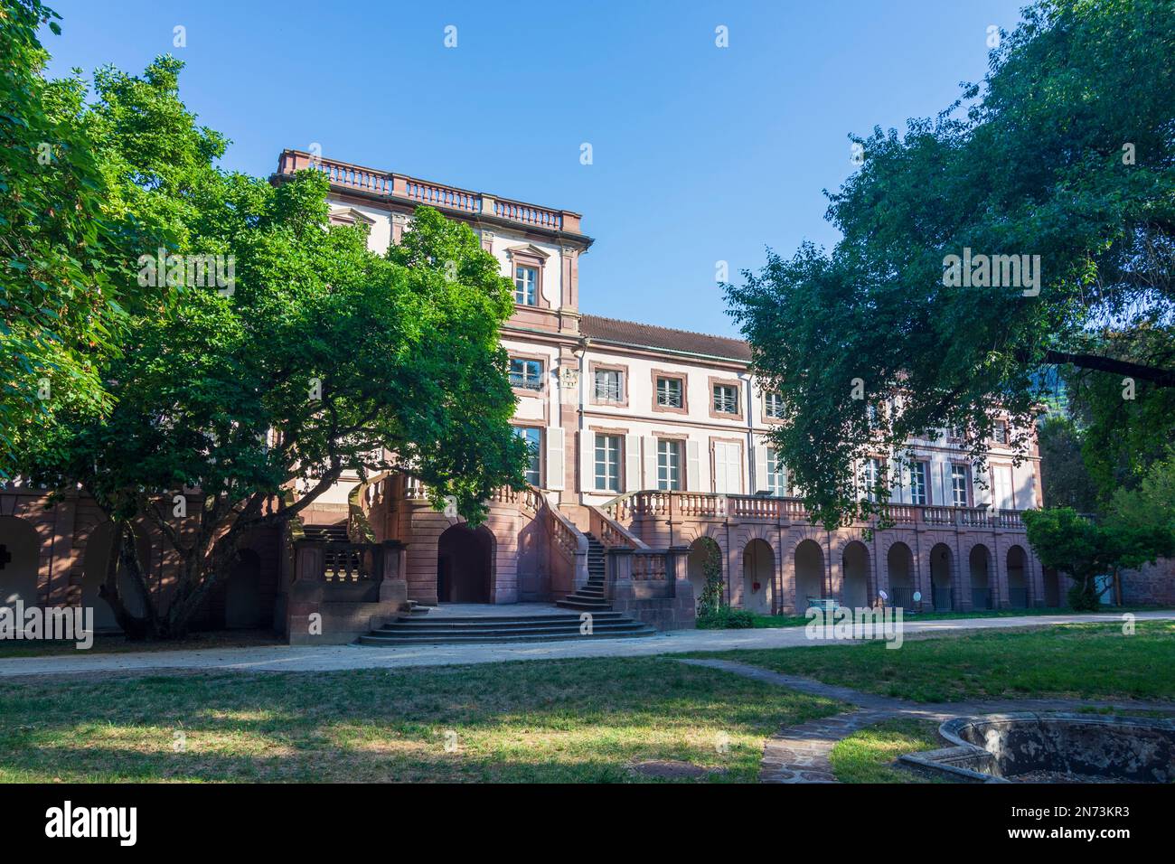 Schloss neuenburg castle chateau de la neuenbourg in alsace elsass hi ...