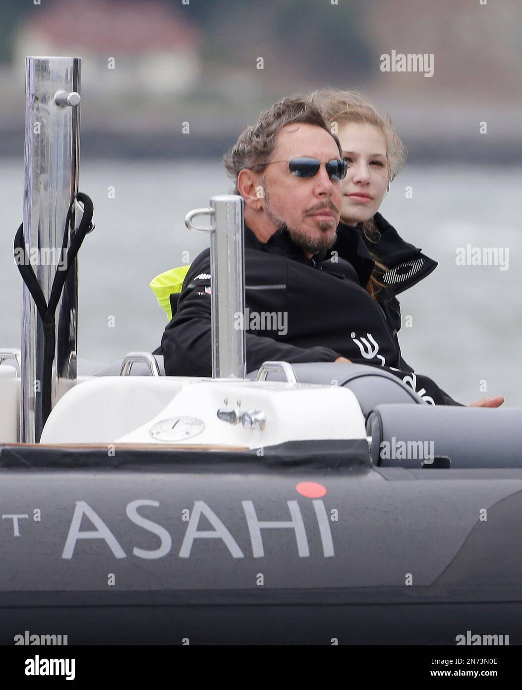 Oracle CEO Larry Ellison watches Emirates Team New Zealand and Luna ...