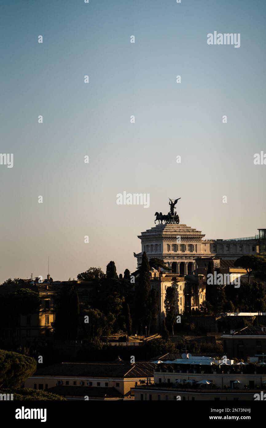A beautiful vertical view of the Altar of the Fatherland, Landmark in ...