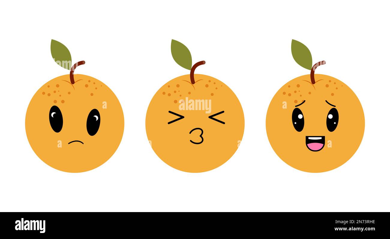 Cute Oranges With Faces