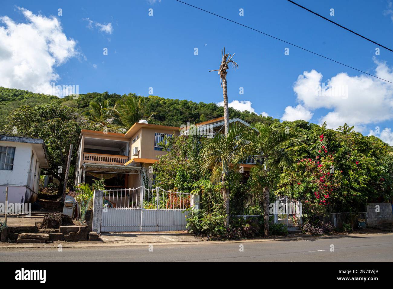 House on mauritius Island, Africa Stock Photo - Alamy